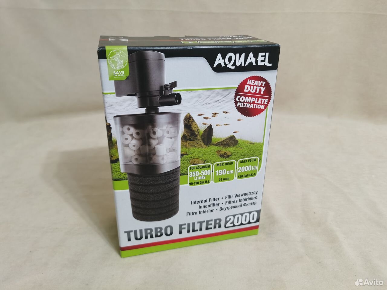 Aquael Turbo Filter Фильтр 2000 350-500 л. 27 Вт