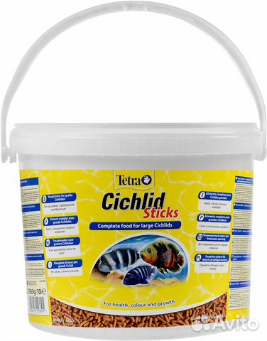 Tetra Cichlid Sticks 10 л - для больших цихлид