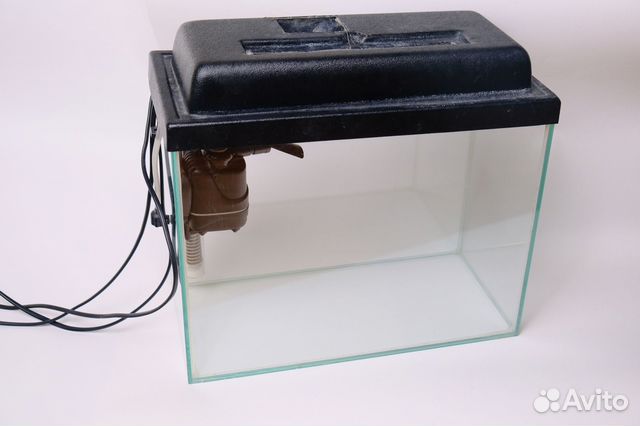 Аквариум 10 л + фильтр + обогреватель + градусник